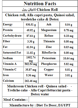 Chicken Roll - balanced - diettodoor shop